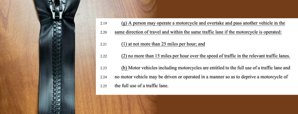 Legalizing Lane Splitting in Minnesota – Aerostich